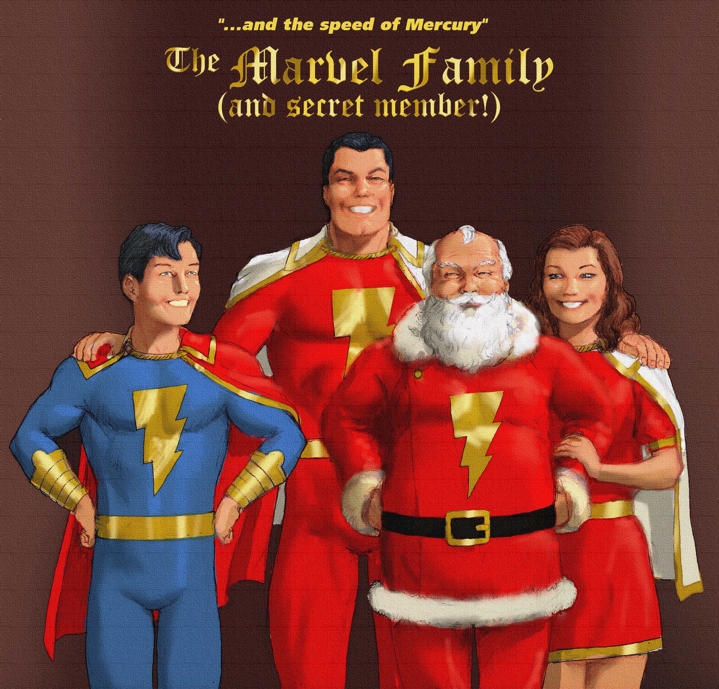 Line it is Drawn: Superhero Christmas Cards