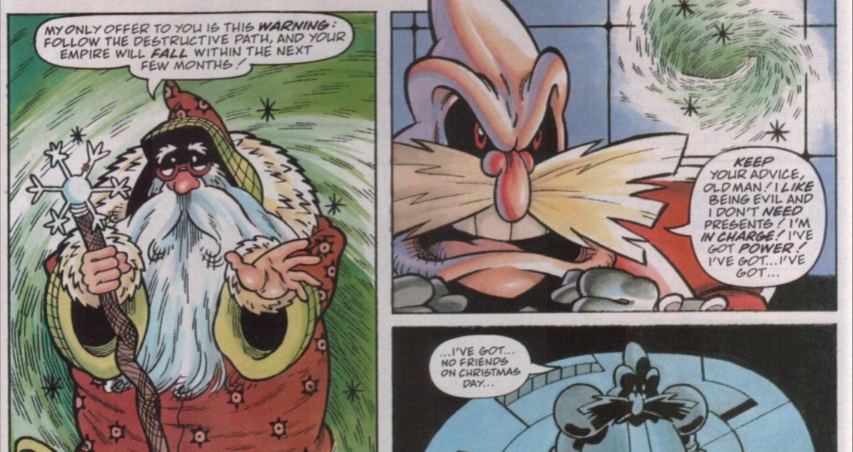 Sonic the Hedgehog's Doctor Eggman Targeted Santa Claus