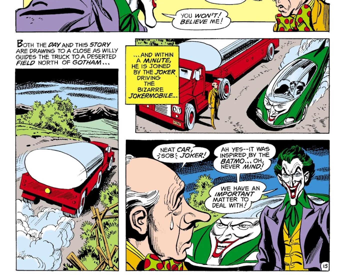 The Joker had his own Version of Batman's Batmobile