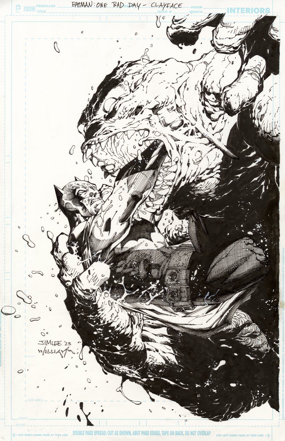 New Jim Lee Art Has Batman Punch a Monstrous Clayface in the Mouth