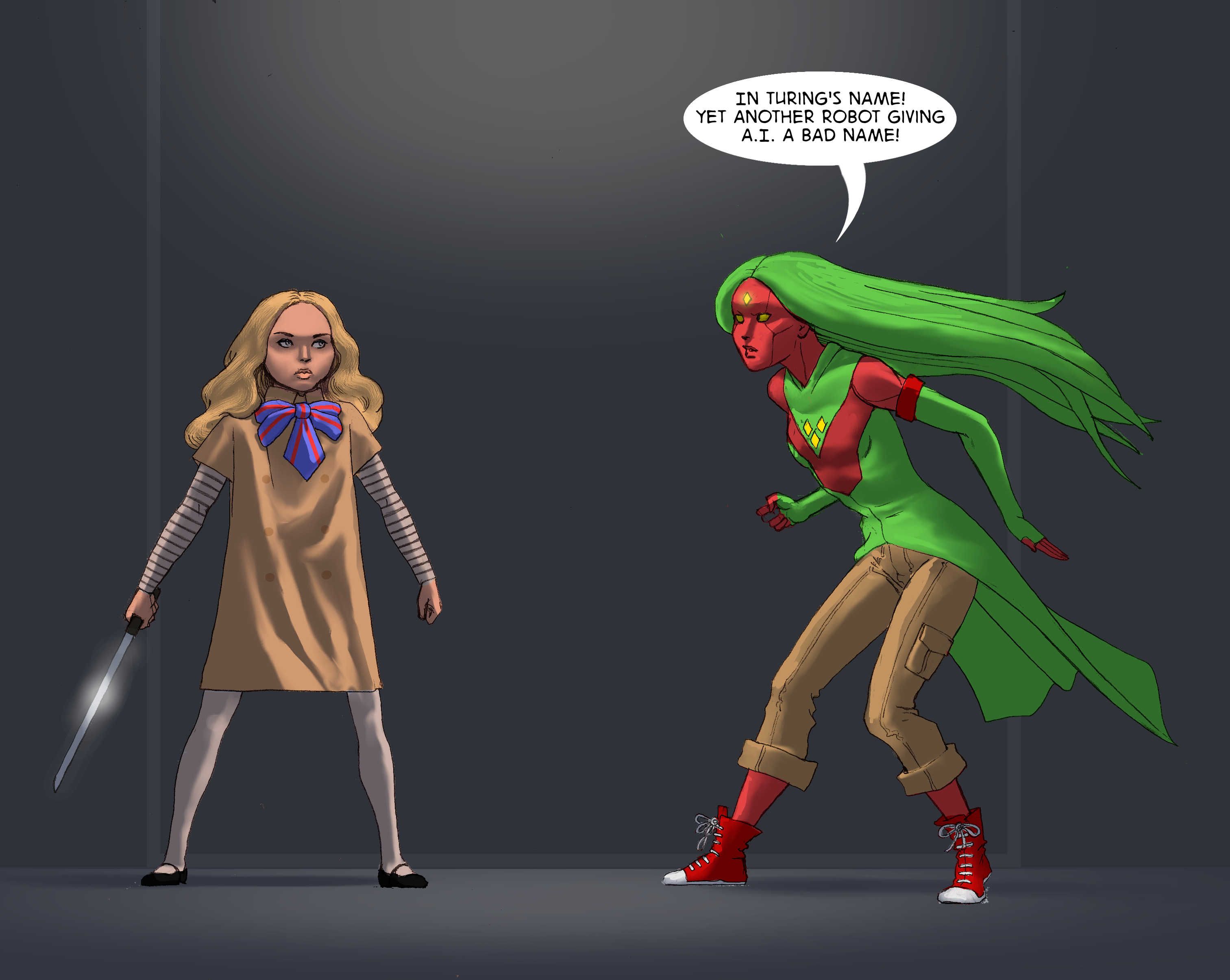 Line it is Drawn: M3Gan Takes On the World of Comics!