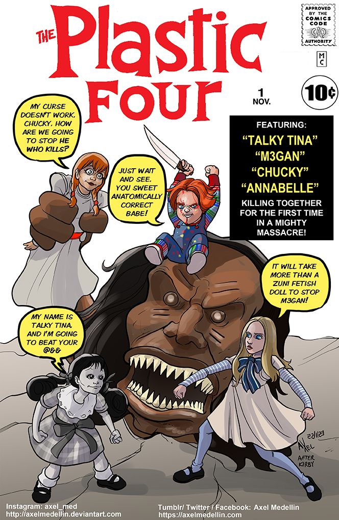 Line it is Drawn: M3Gan Takes On the World of Comics!