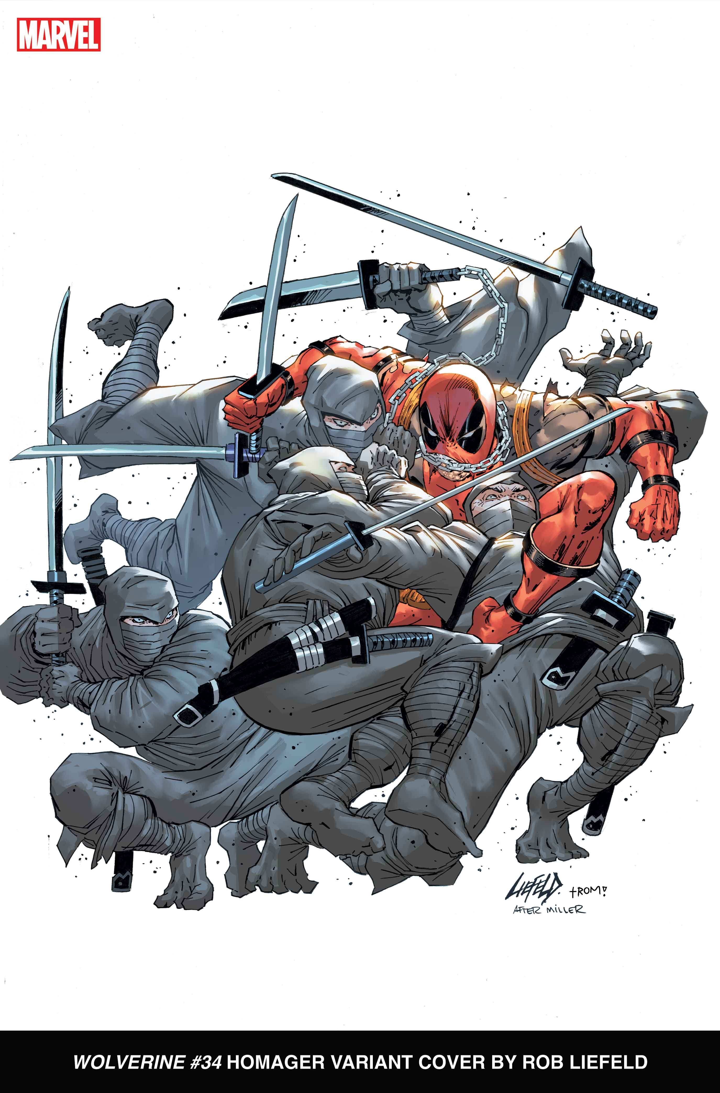 Rob Liefeld Deadpool Variants Homage Frank Miller, Jack Kirby and More
