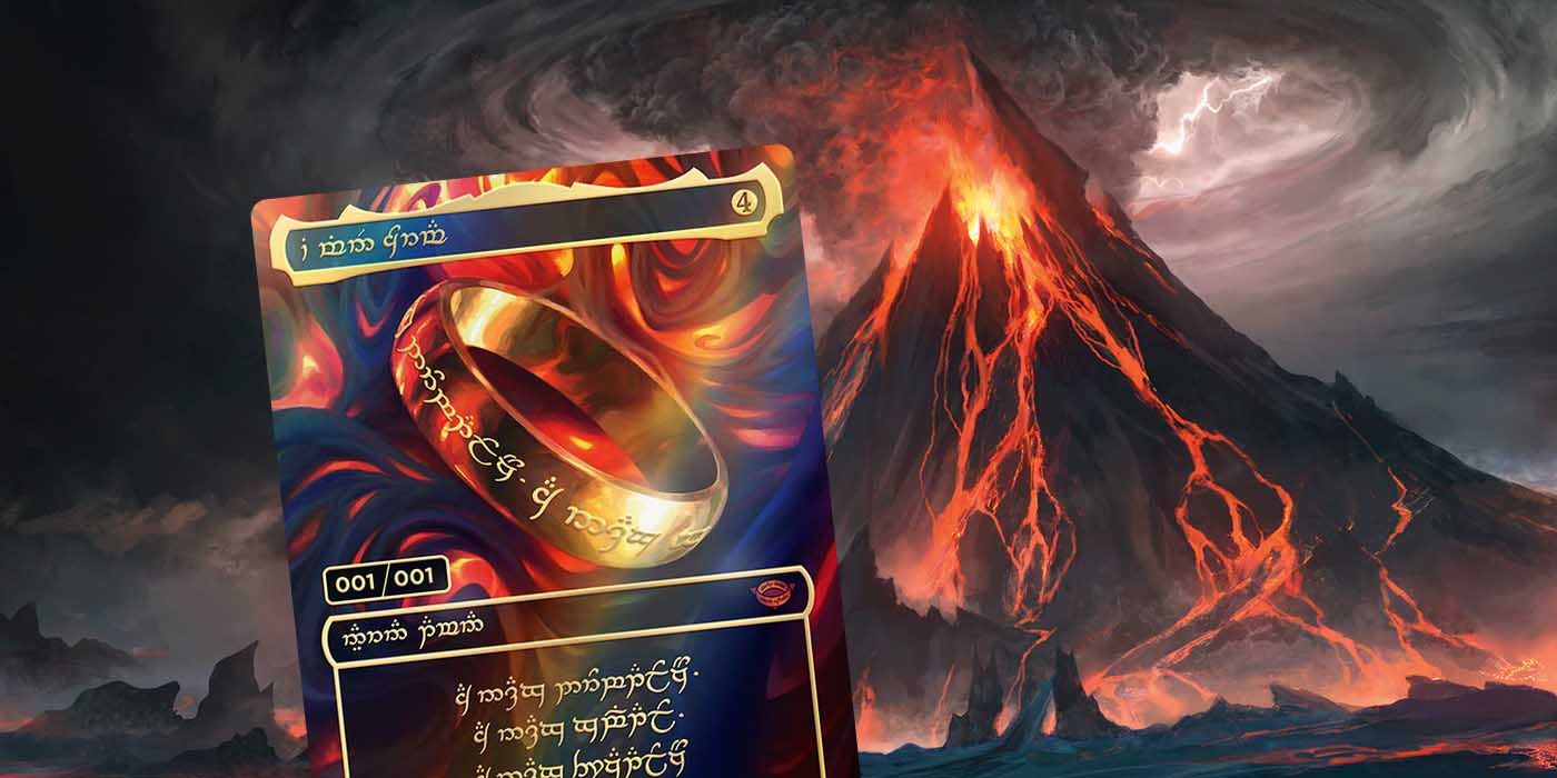 MTG Fans Want to Throw the Serialized LotR One Ring Card into a Volcano