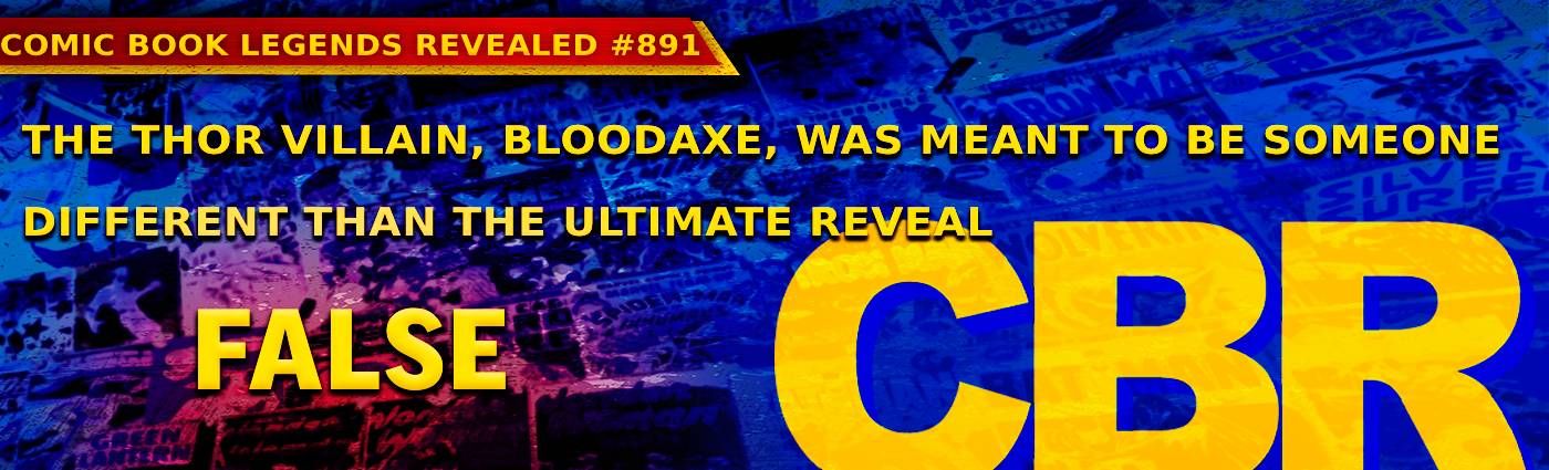 Who Was the Thor Rogue, Bloodaxe, Originally Supposed to Be?