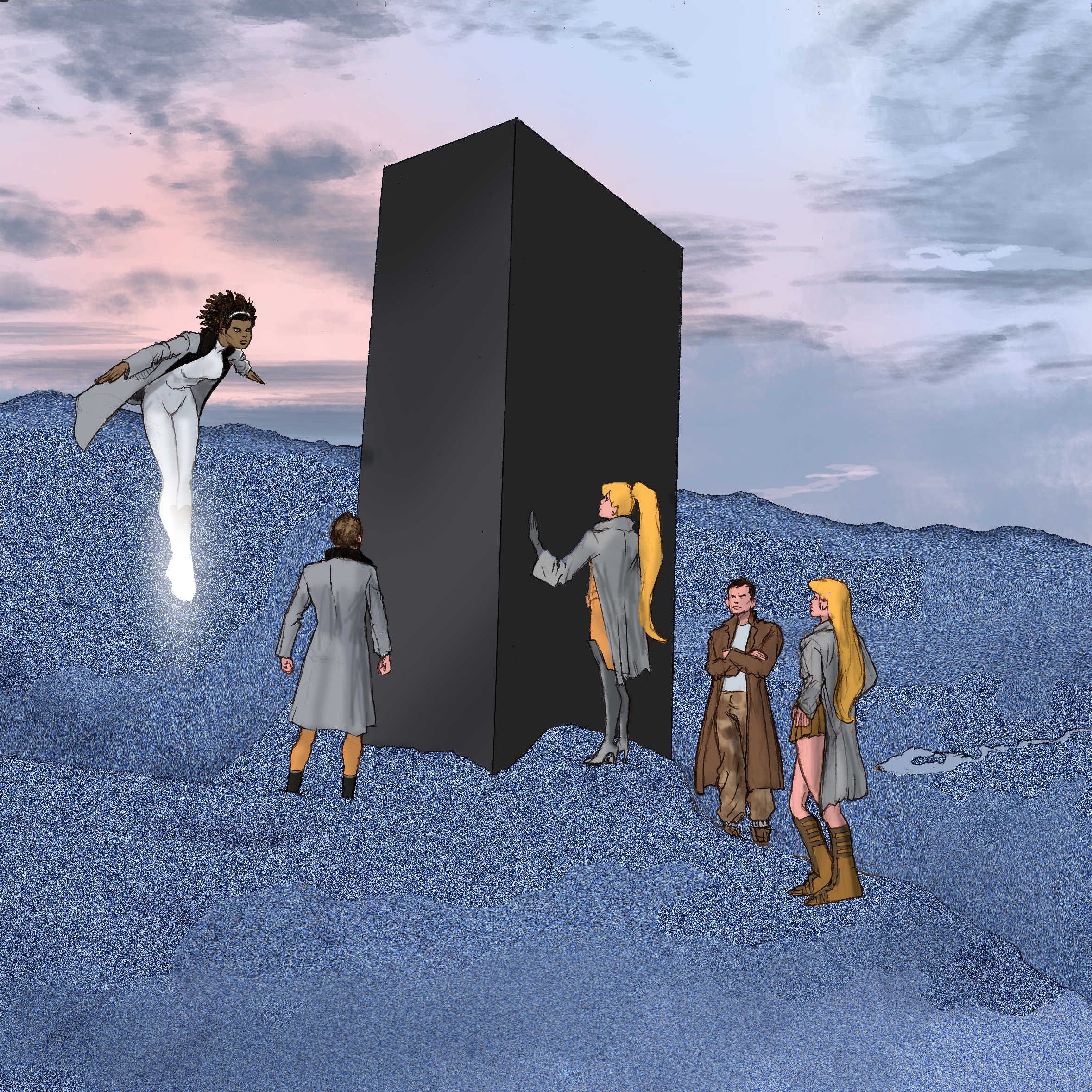 The Line it is Drawn: Comic Characters on Famous Album Covers