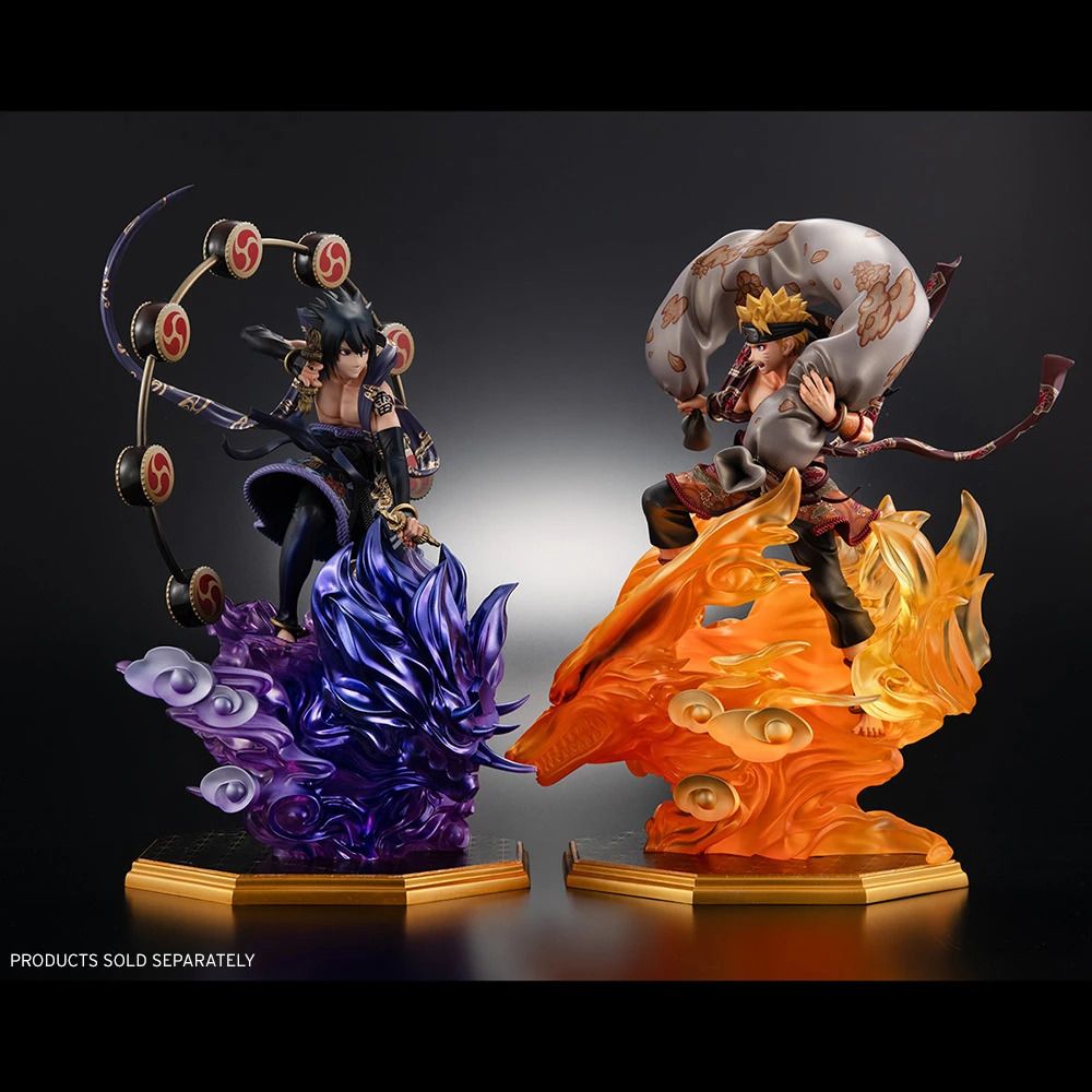 Naruto and Sasuke Figures Reimagine the Ninja Heroes as Powerful Gods