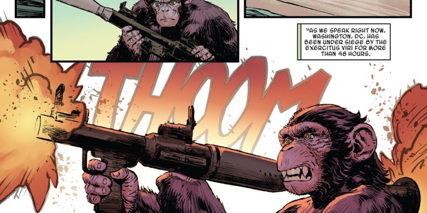Marvel Comics Features The Best Planet of the Apes Military Fight Ever