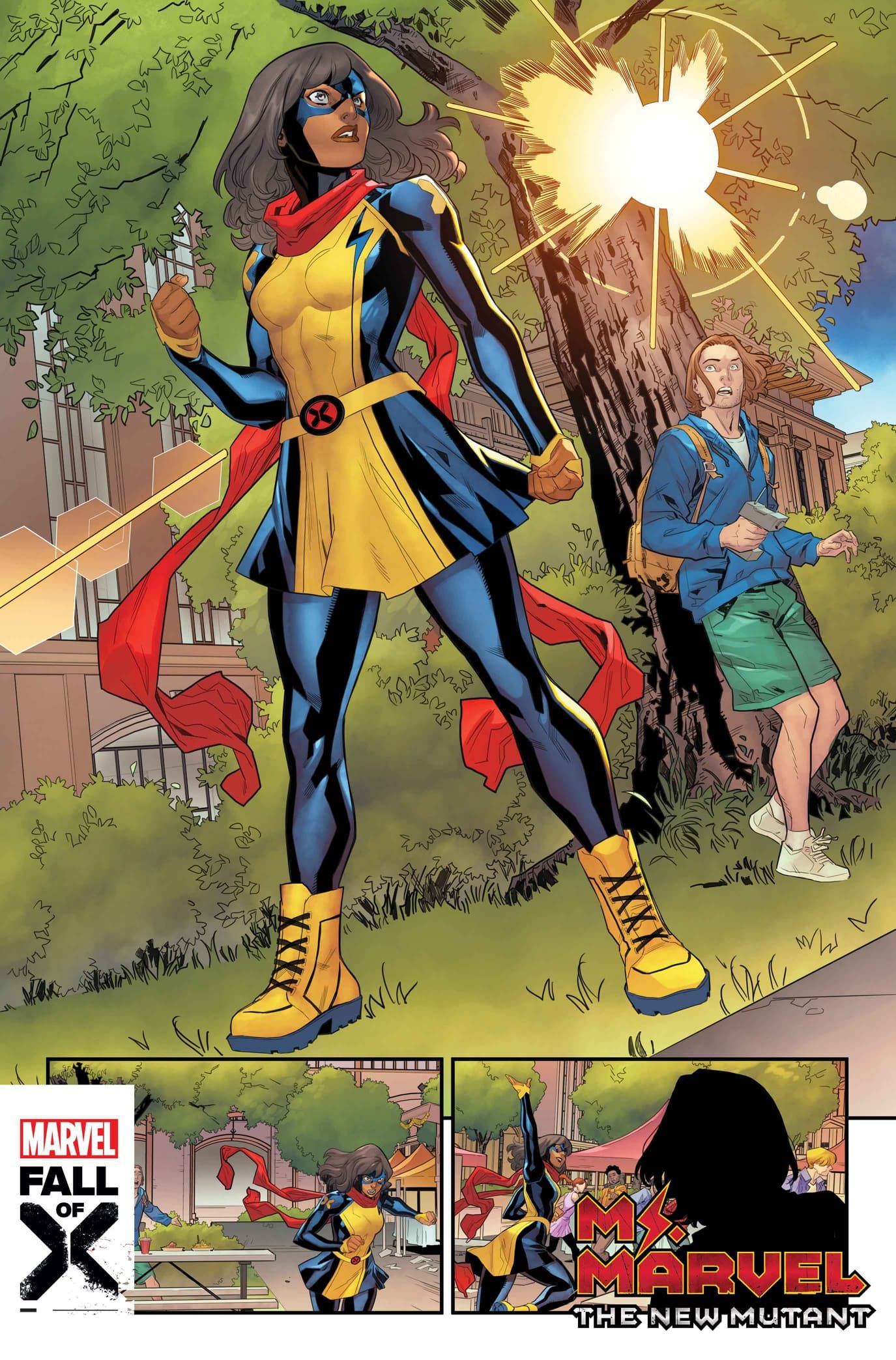 First Look at Ms. Marvel's Debut Mission With the X-Men