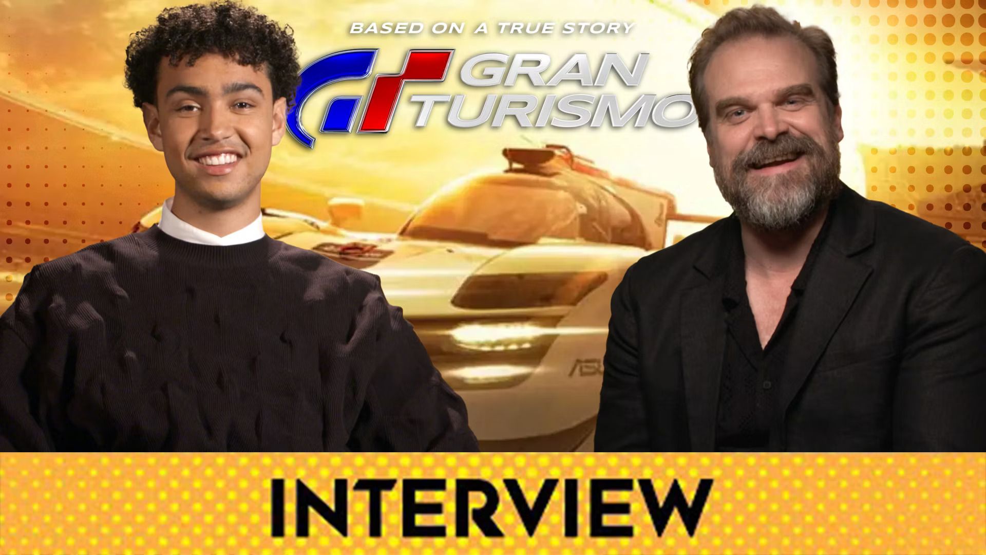 David Harbour and Archie Madekwe Bring Game to Life in Gran Turismo