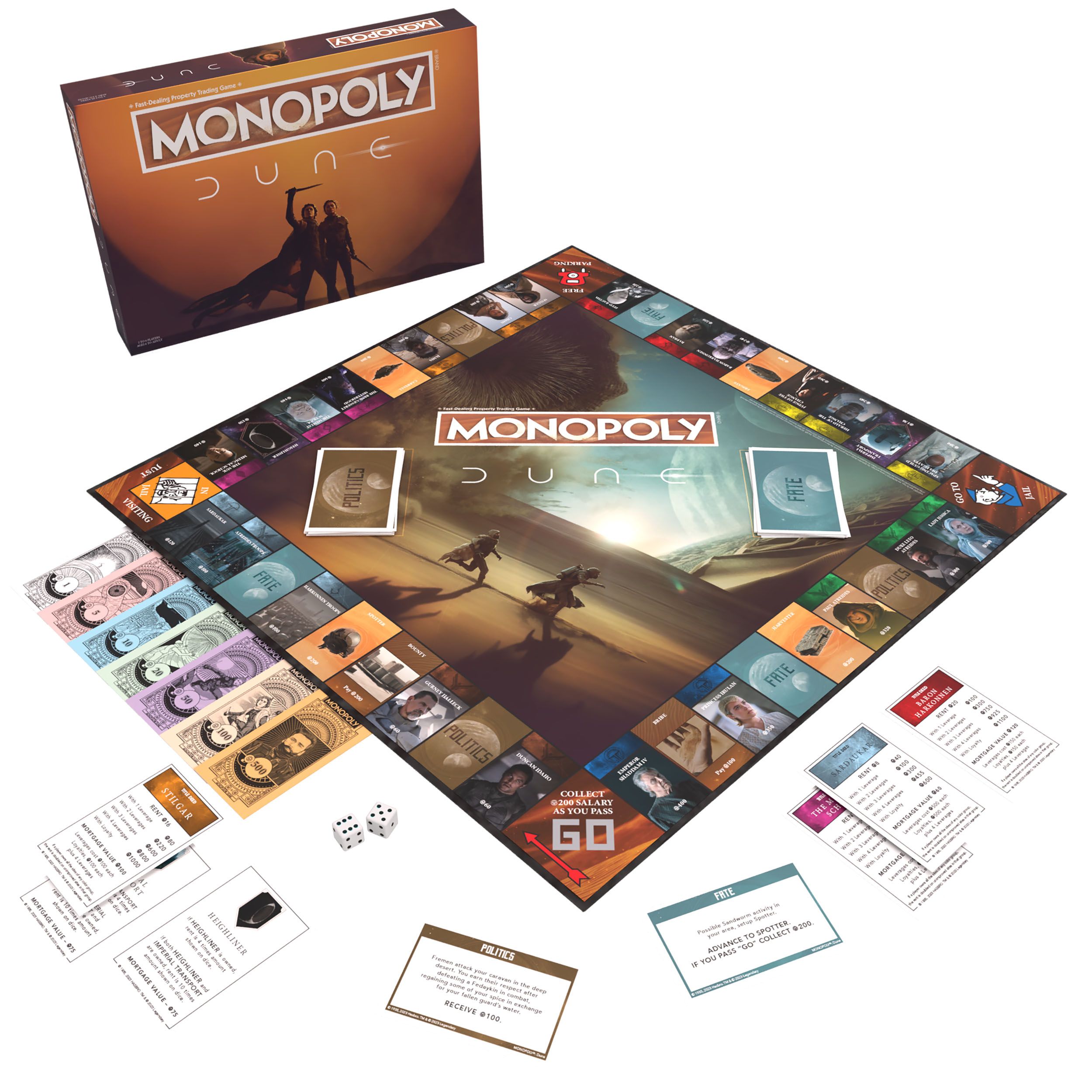 Legendary Entertainment Reveals Dune Monopoly Set