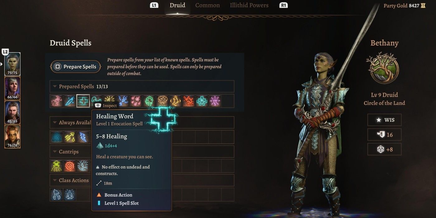 BG3's Best Early Game Spells