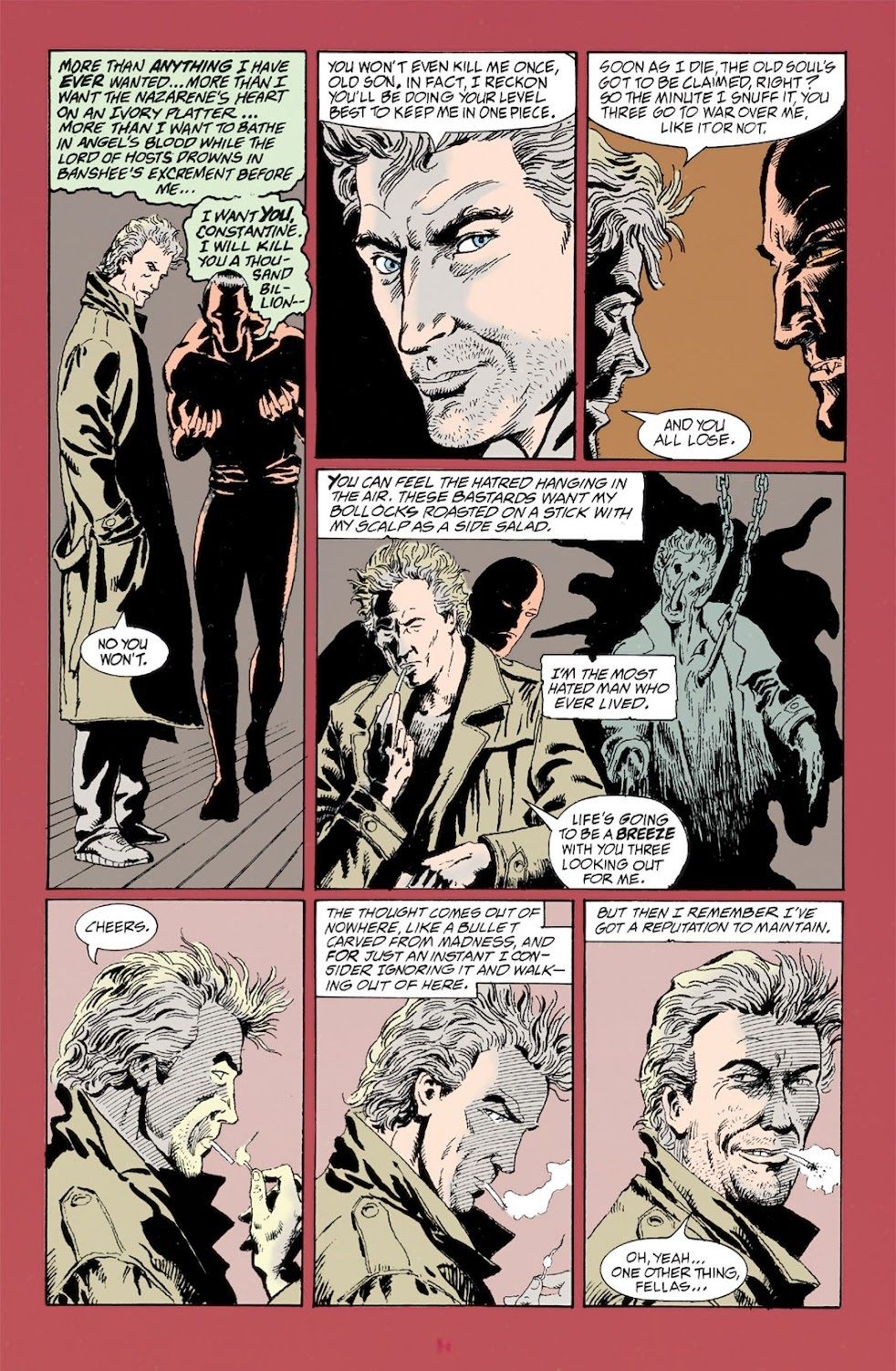 John Constantine Has Something to Share With the Three Rulers of Hell
