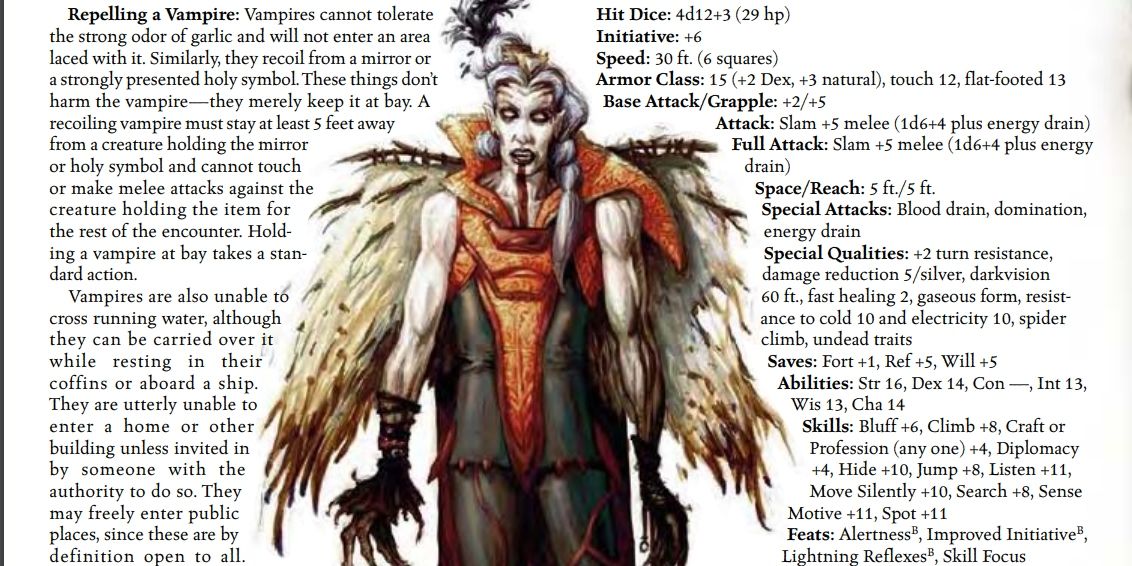 D&D Creature Feature: Vampires
