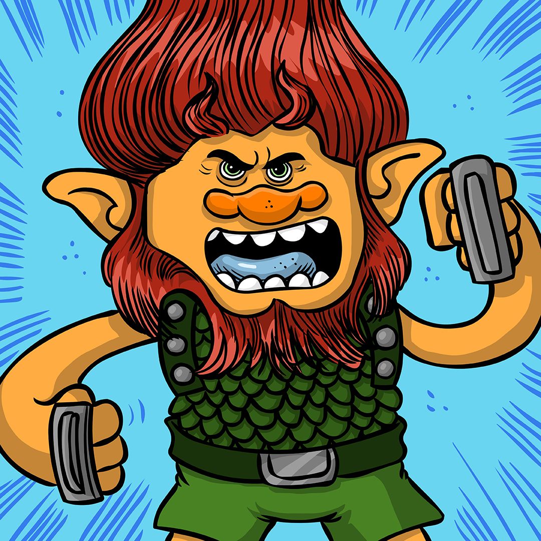 Line it is Drawn: Comic Book Characters as Trolls!