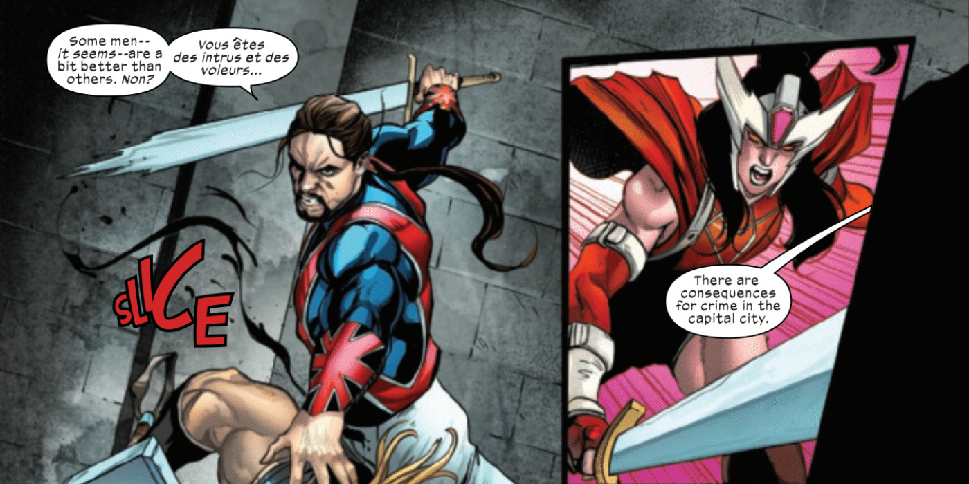 Captain Britain Vs Captain Atom