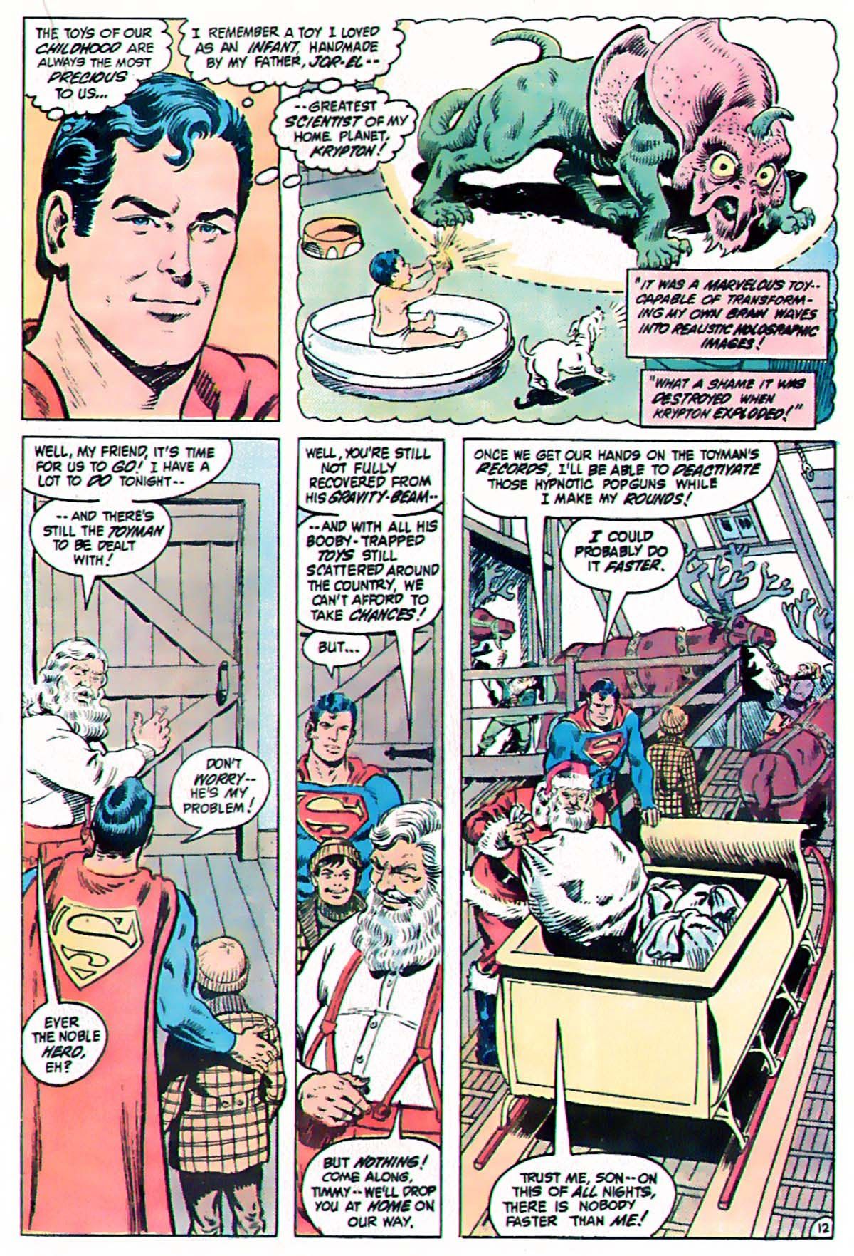 Superman Fought One of His Rogues With the Help of...Santa Claus?!