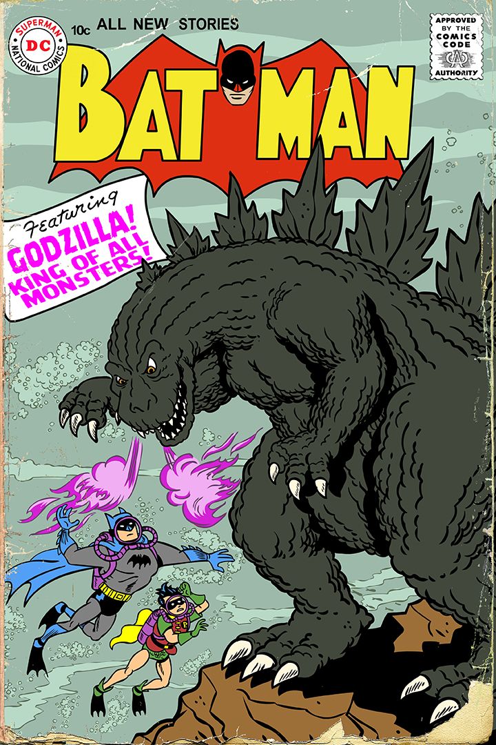 Line it is Drawn: Godzilla Takes Over Classic Comic Book Covers