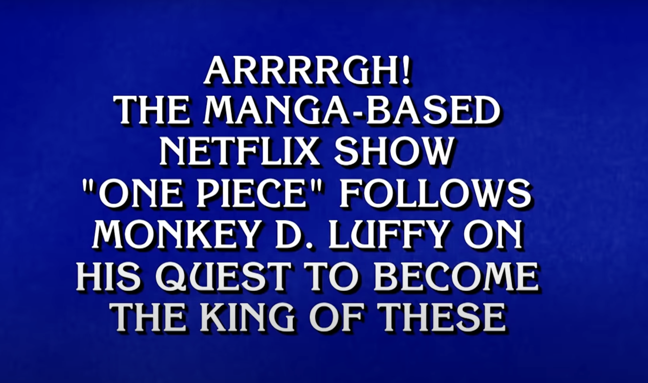 One Piece Appears on Jeopardy for the First Time