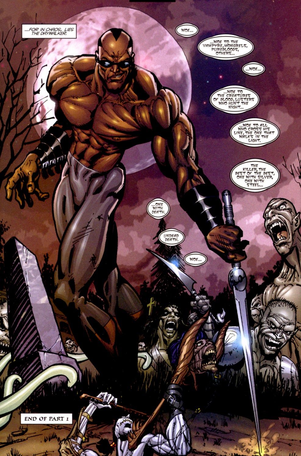 How the Comics Followed the Blade Movie to Make the Hero a 'Daywalker'