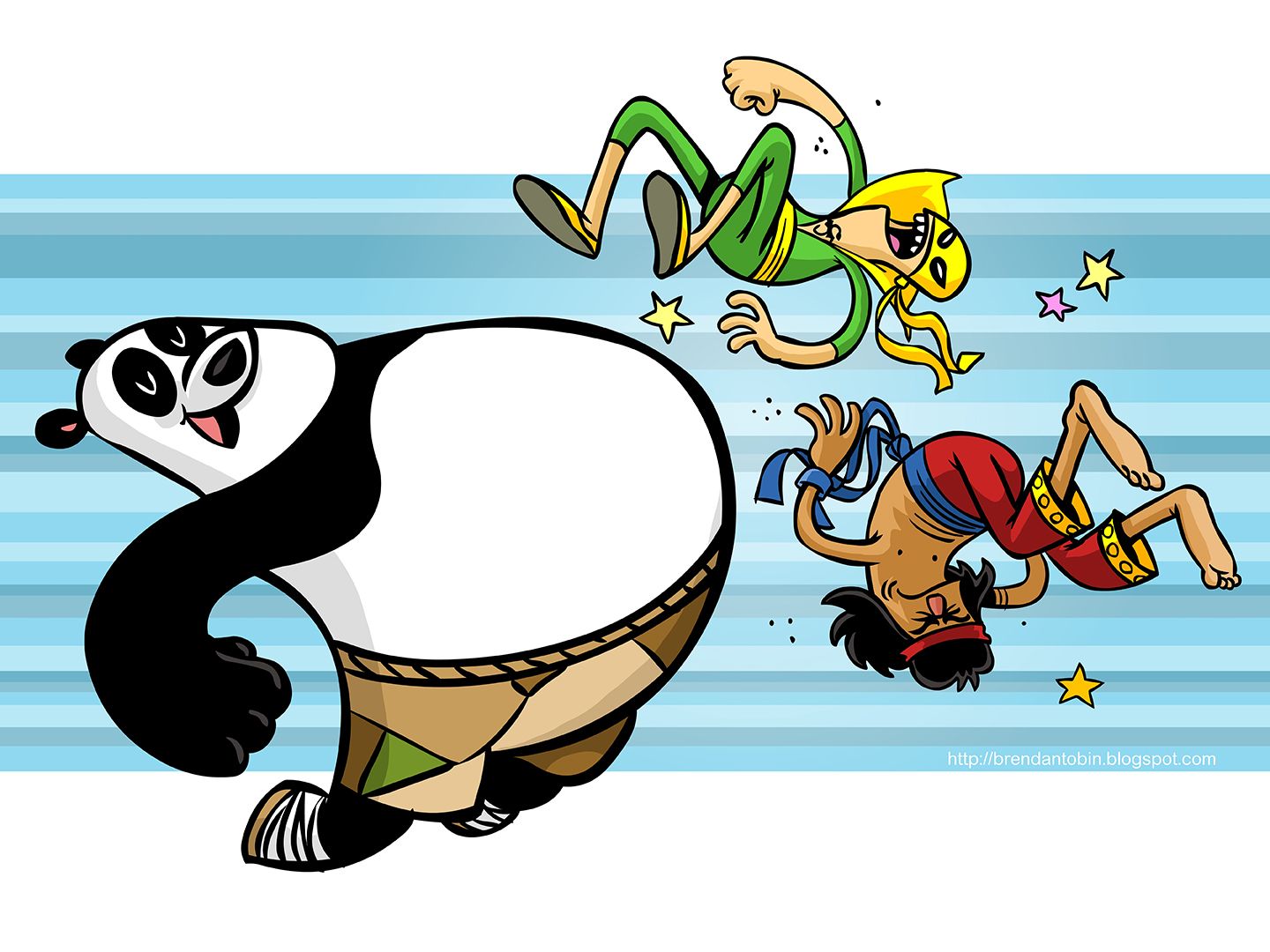 Line it is Drawn: Comic Book Heroes Meet the World of Kung Fu Panda