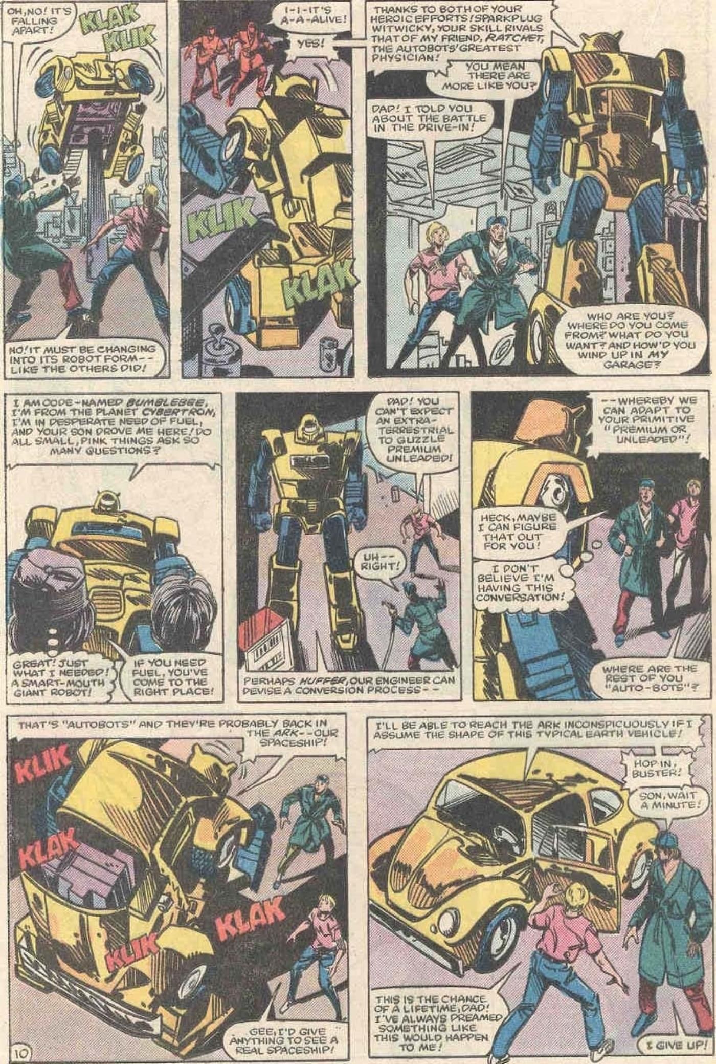 Transformers: Bumblebee's Journey to Goldbug and Back