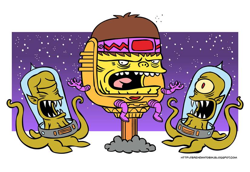 Line it is Drawn: Simpsons Team-Up/Mash-Up Week
