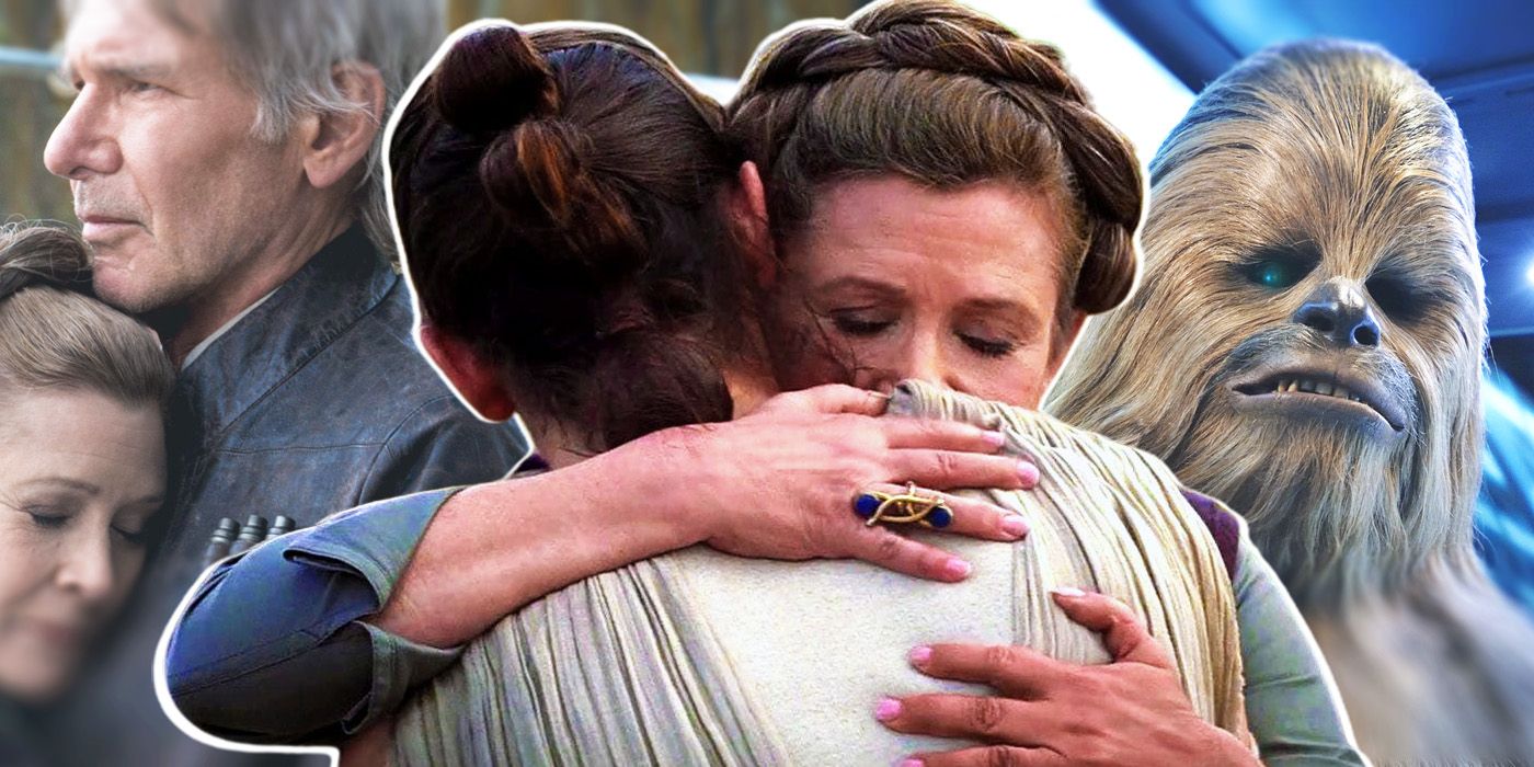 Force Awakens: Why Leia Hugs Rey After Han's Death Instead of Chewbacca