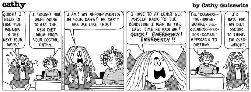 10 Funniest Cathy Comics, Ranked