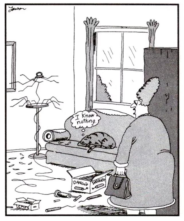 20 Best The Far Side Comics About Cats