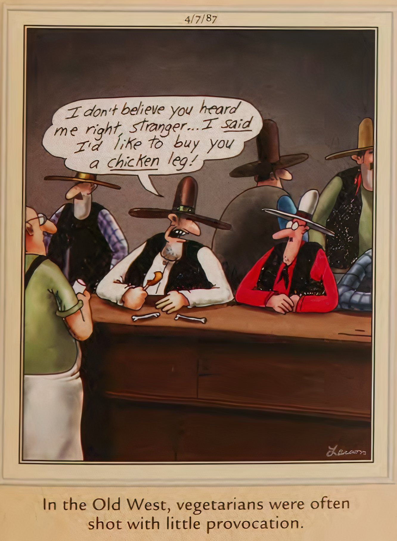 10 Best The Far Side Comics About Cowboys and the West, Ranked