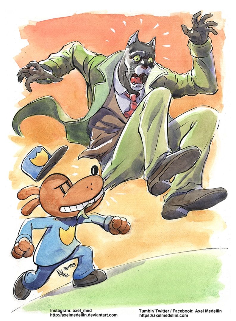 Line it is Drawn: Dog Man Teams Up With Comic Characters