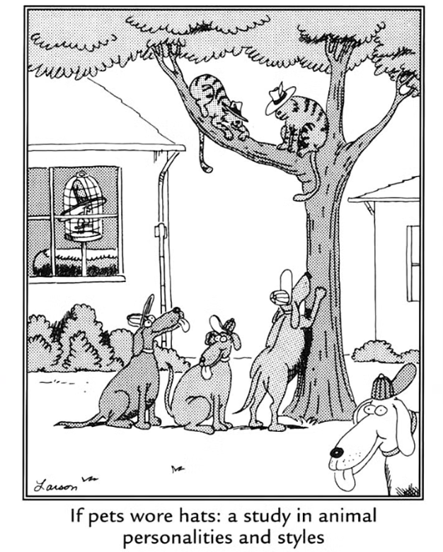 20 Best The Far Side Comics About Cats