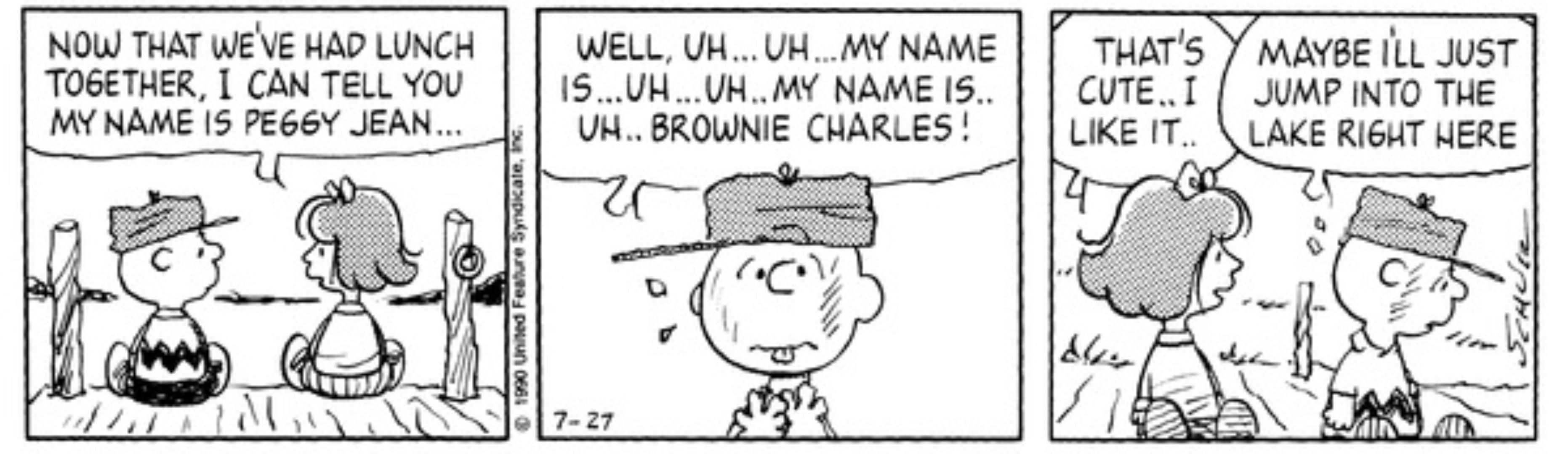 Who Was Charlie Brown's First Kiss?