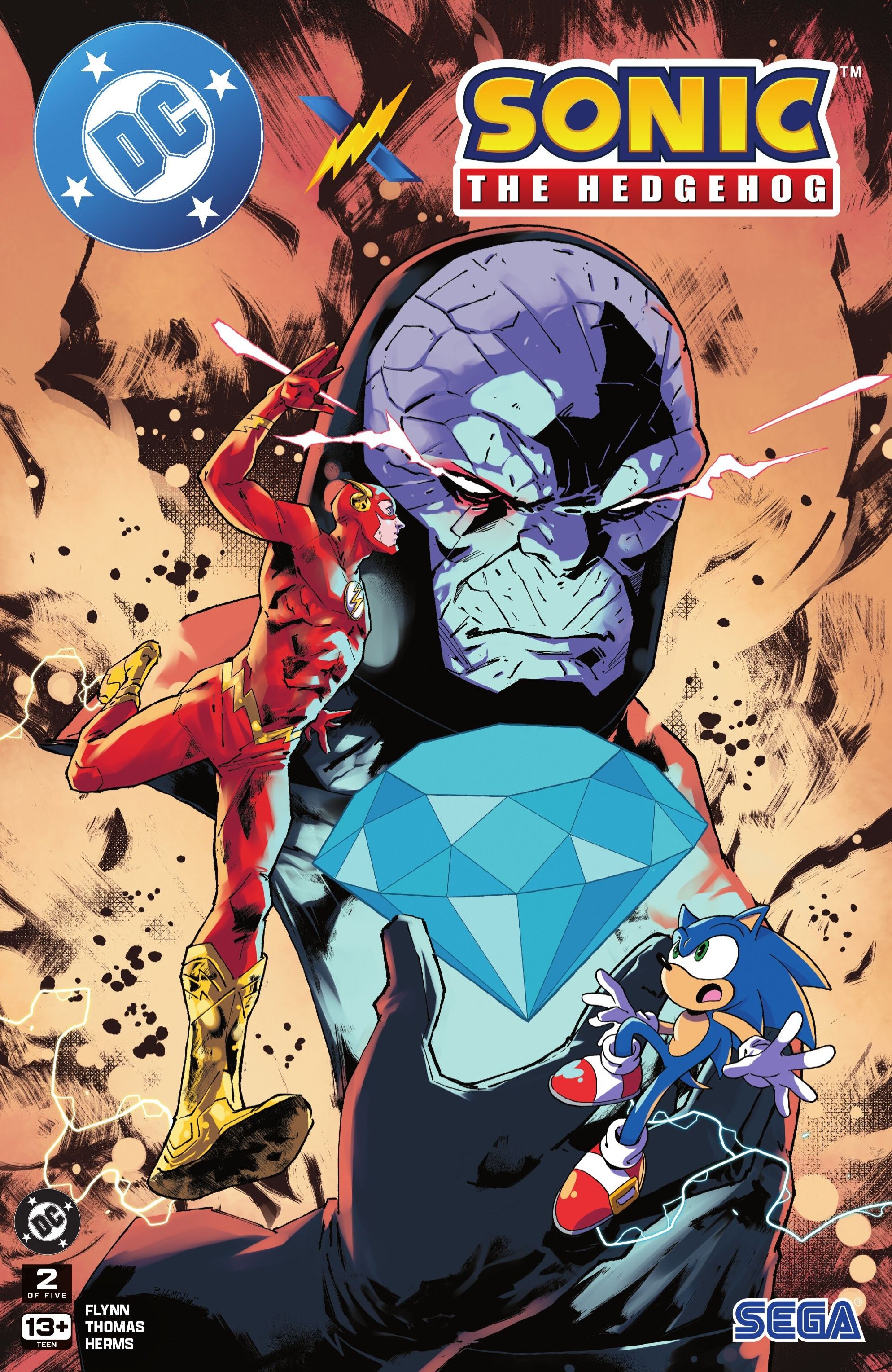 DC x Sonic the Hedgehog #2 Review: Darkseid With a Chaos Emerald Is Too Much for Sonic and the ...