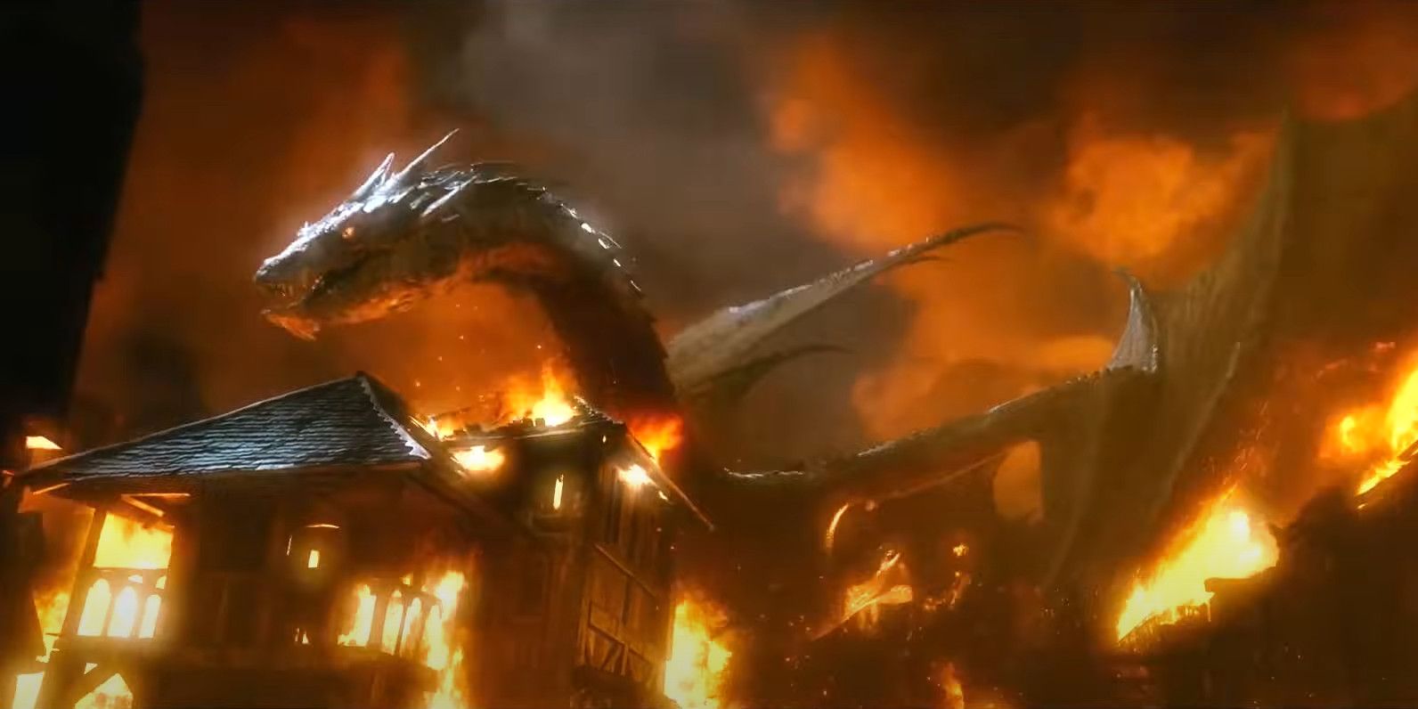 Smaug, Der Hobbit Film, Feuer Spucken