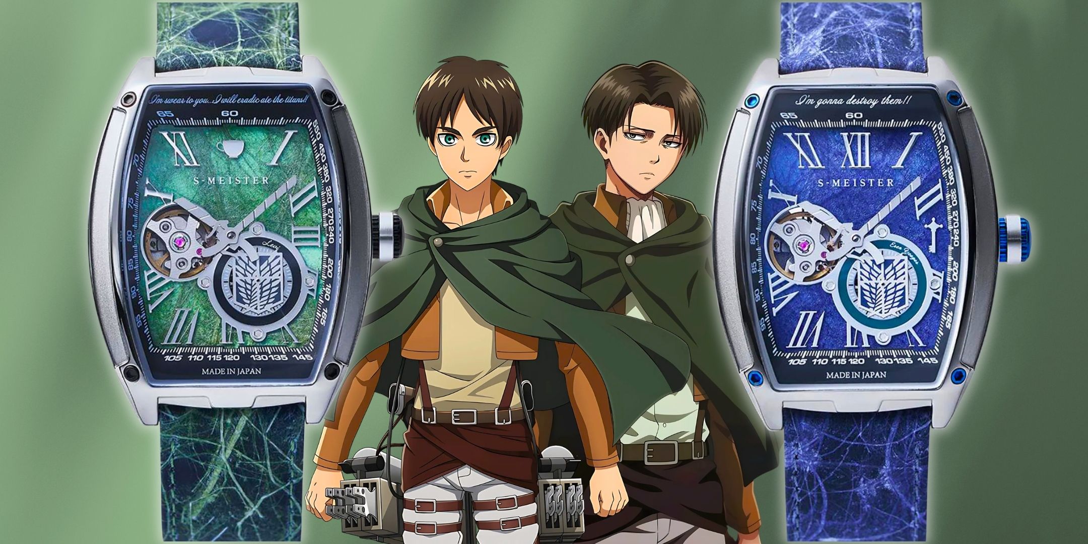 Attack on Titan Anime Debuts New Limited-Edition Watches for ...