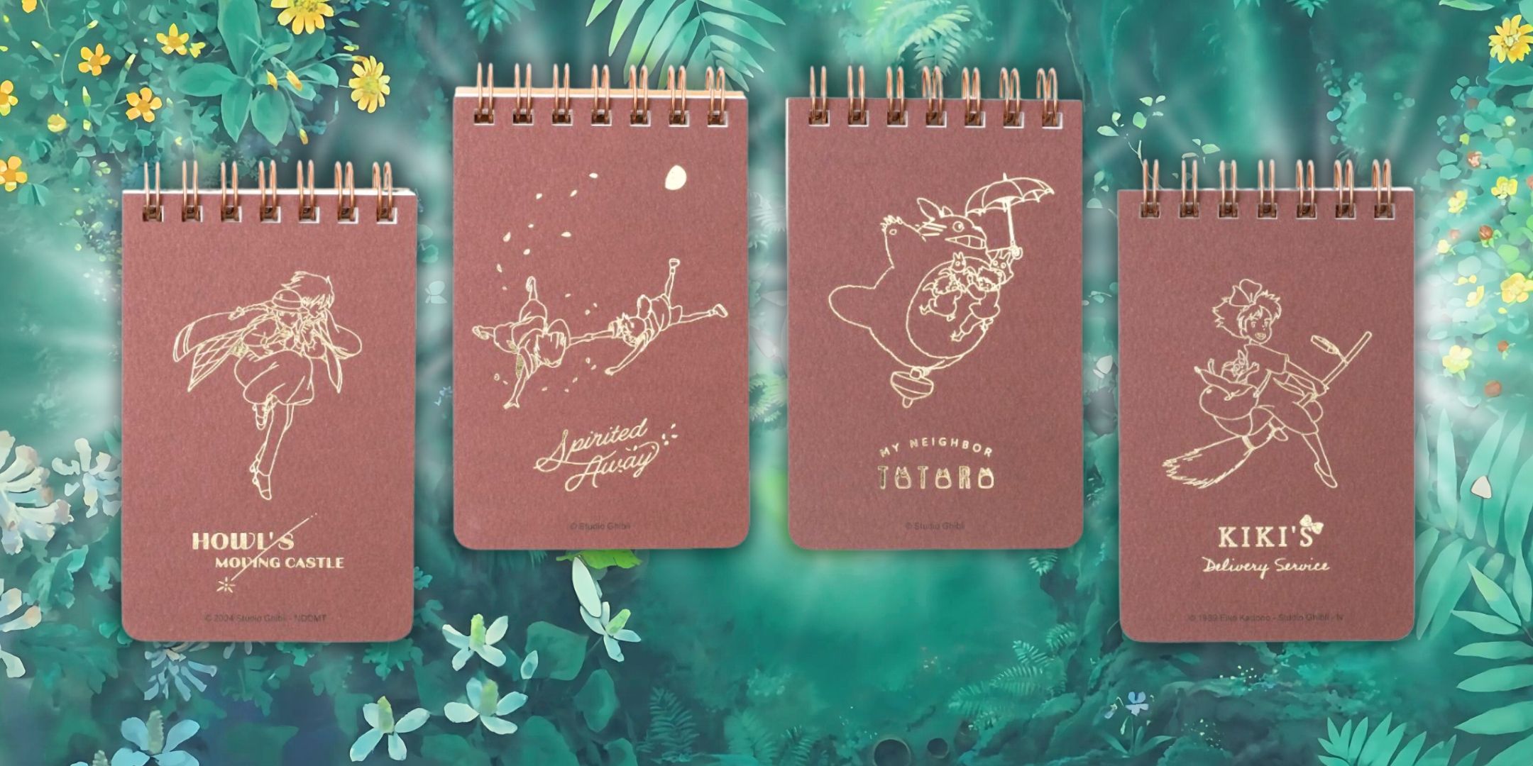 Studio Ghibli Returns Luxurious Gold Foil Notebooks Starring Howl's ...