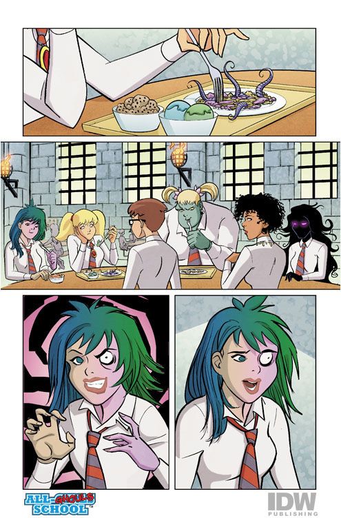 Preview Pages From IDW's Upcoming Release, All-Ghouls School!
