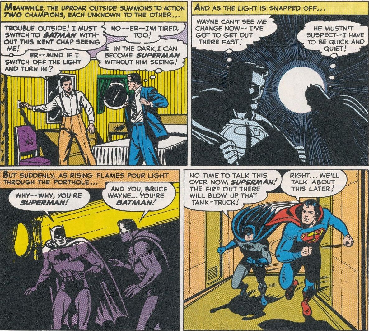 Drawing Crazy Patterns - Batman and Superman Meeting for the First Time!