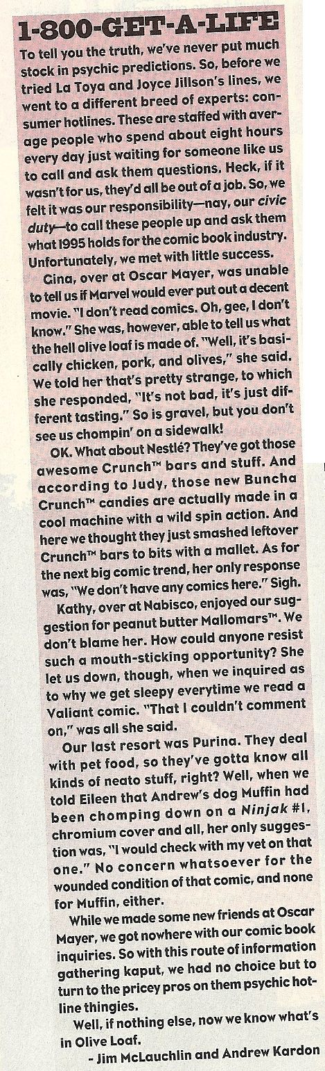 The Guide to the Guide to Comics - WIZARD #42 (February 1995)