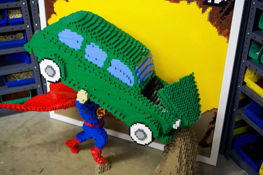SDCC: Artist Brings DC Comics to Life(size) in New LEGO Exhibit