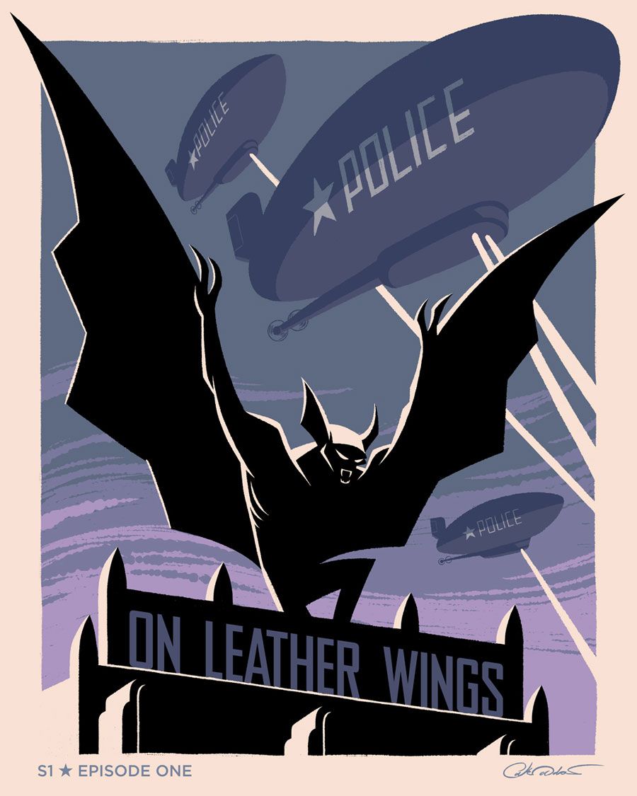 "Batman: The Animated Series" Episodes Get "Dark Deco" Posters