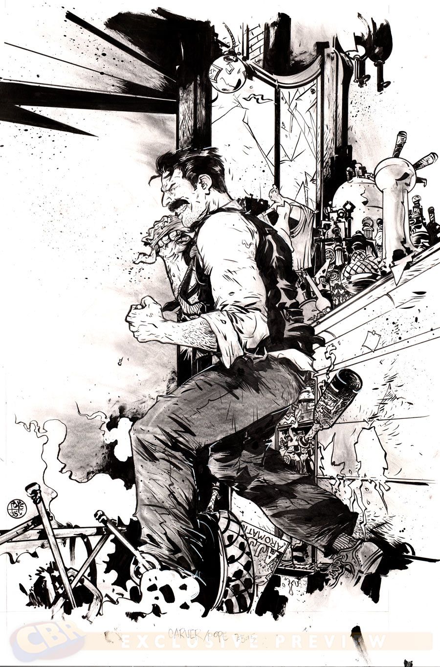 EXCLUSIVE: Paul Pope's Variant Cover for "Carver" #1