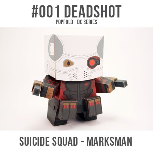 Make Your Own Adorable "Suicide Squad" Paper Figures