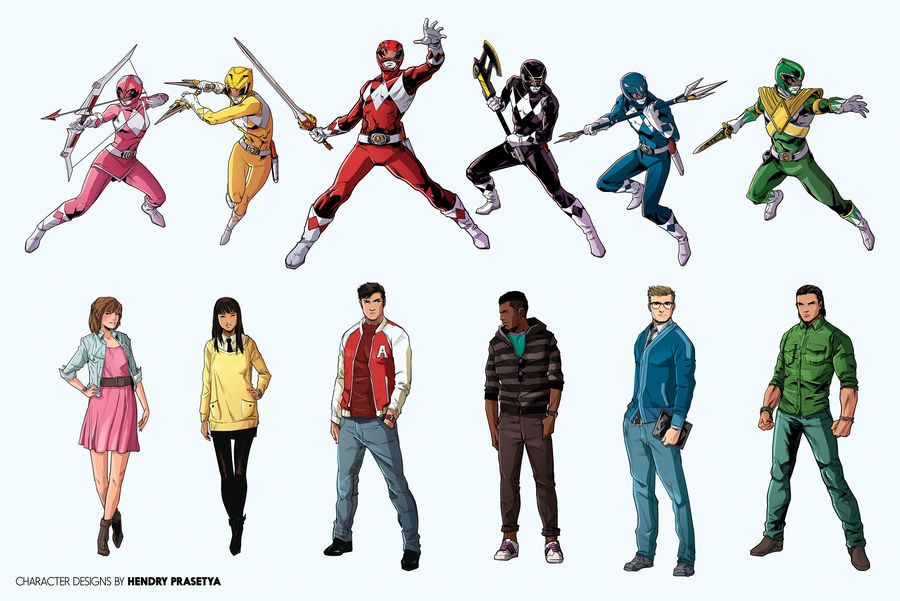 BOOM! Studios' "Mighty Morphin Power Rangers" Character Designs Unveiled