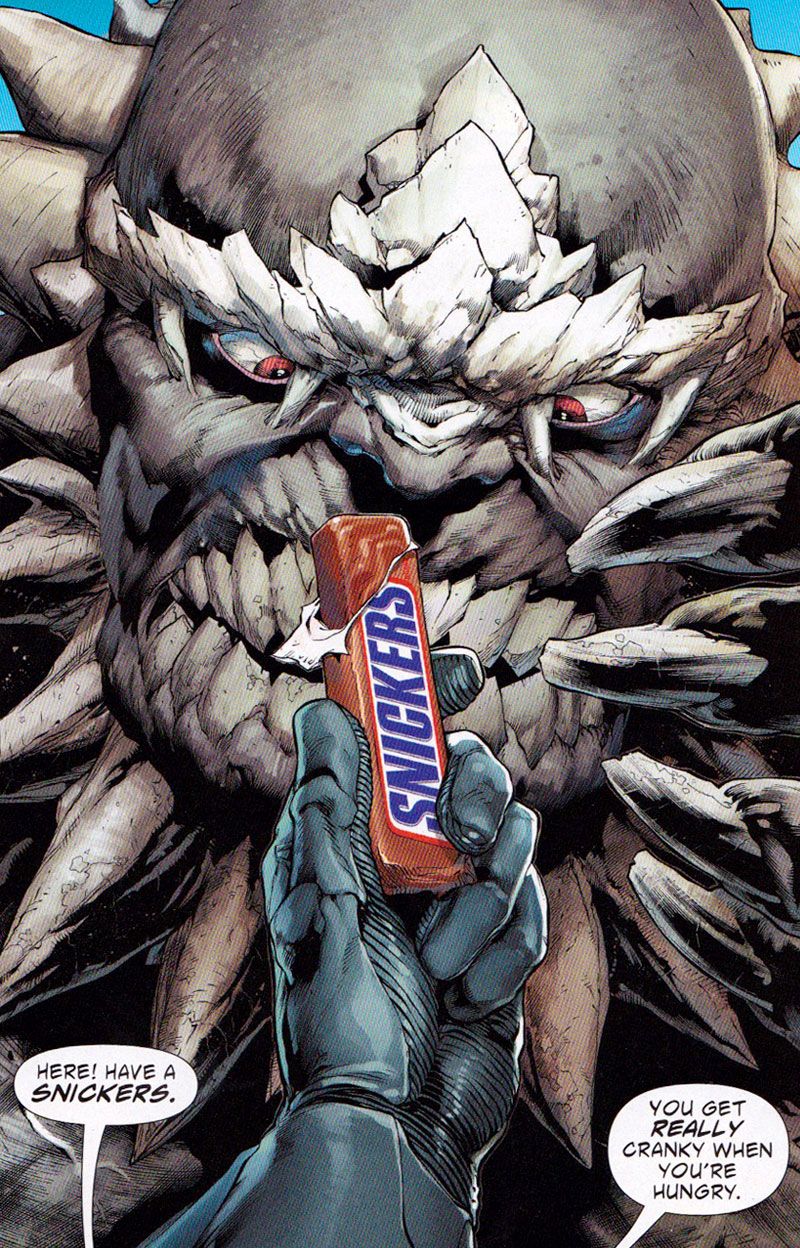 Batman Defeats "Doomsday" In DC Comics Snickers Ad