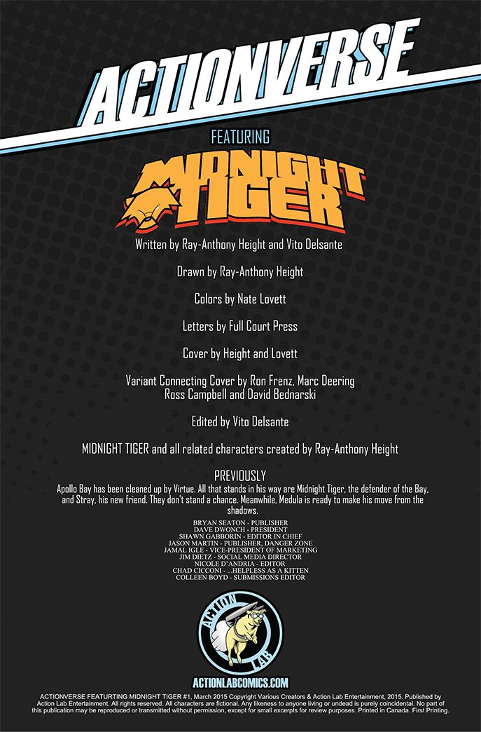 Actionverse Featuring Midnight Tiger #1