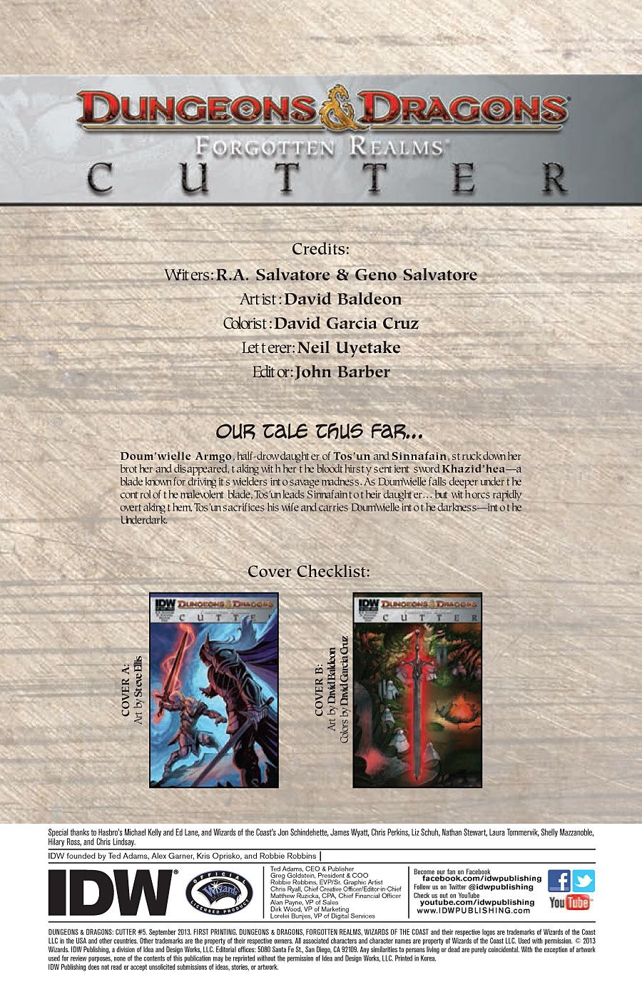 Dungeons & Dragons: Cutter #5