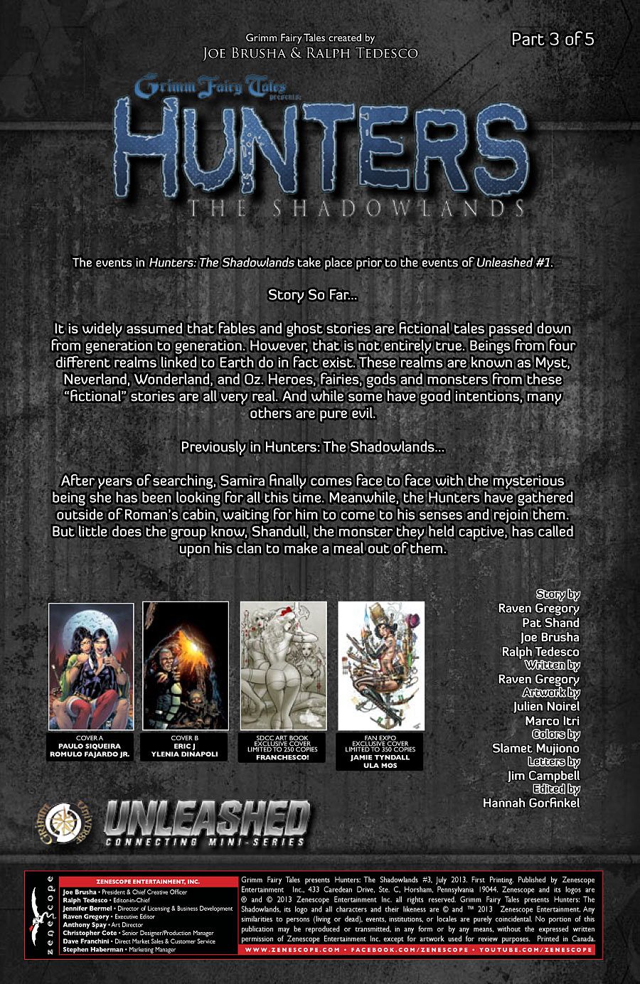 Grimm Fairy Tales: Hunters #3
